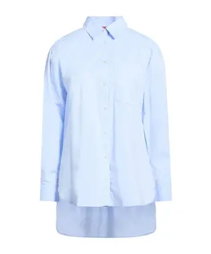MAXCO. Solid Colour Shirts Blouses - Blue