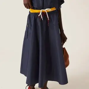 Miu Miu Technical Fabric Skirt - Blue