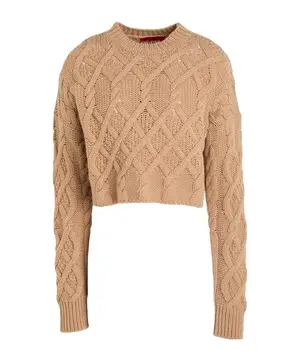 MAXCO. Cable-knit Jumper - Nude