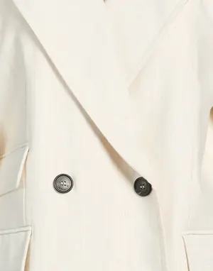 MAXCO. Max&co. Double-breasted Flannel Blazer