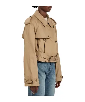 J.W.ANDERSON Belted Cropped Cotton Trench Coat