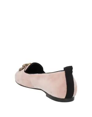 Dolce & Gabbana Velvet Heart Appliqué Slipper
