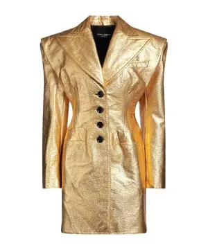 Dolce & Gabbana Solid Color Single-breasted Long Coat - Nude