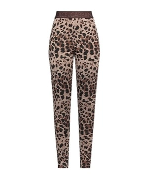 Dolce & Gabbana Leopard Print Knitted Pants