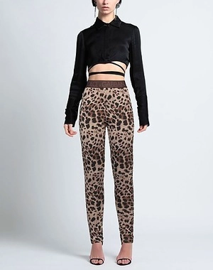 Dolce & Gabbana Leopard Print Knitted Pants