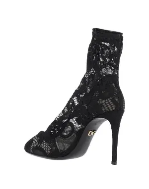 Dolce & Gabbana Lace Ankle Boots