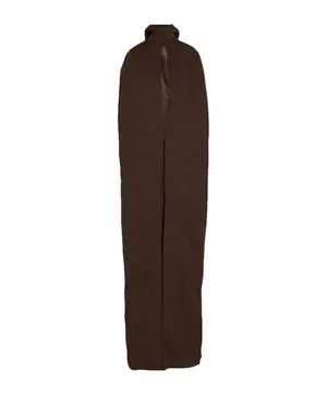 Rick Owens Hooded Wool Cloak - Black