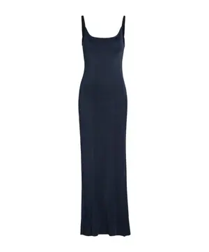 Jacquemus Pointelle-knit Maxi Dress - Black