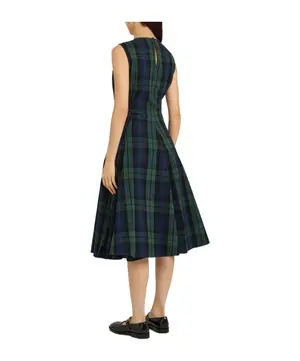 J.W.ANDERSON Cloque Checked Seersucker Midi Dress