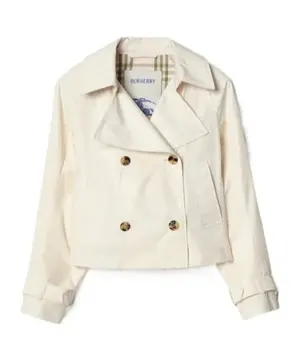 Burberry Cropped Ladybrook Trench Jacket