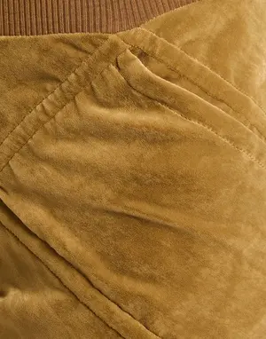 Rick Owens Flared Velvet Trousers - Brown