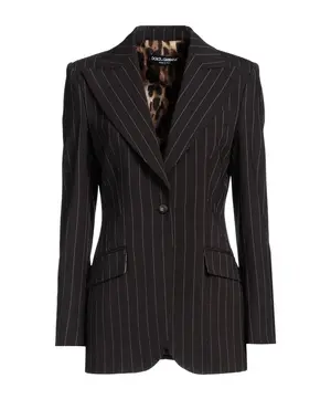 Dolce & Gabbana Pinstripe Blazer - Black