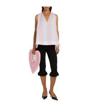 Jacquemus Striped Cotton-poplin Top