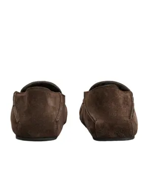 TOD'S Suede Driving Loafers - Brown