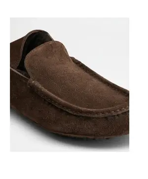 TOD'S Suede Driving Loafers - Brown