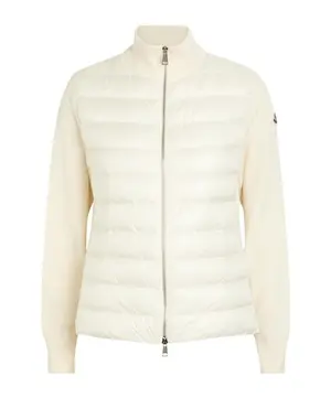 Moncler Padded Wool And Nylon Jacket - White