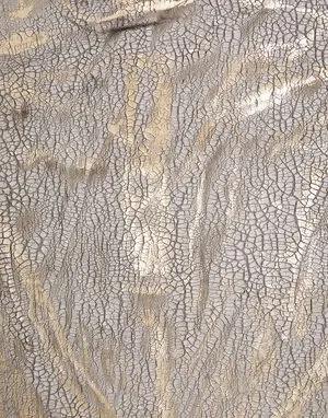 Rick Owens Two-tone Metallic Pencil Skirt