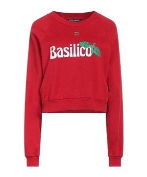 Dolce & Gabbana Solid-color Printed Sweatshirt - Red