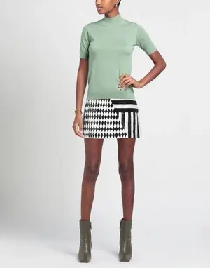 Dolce & Gabbana Geometric Striped Sequined Midi Skirt