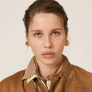 Miu Miu Long-sleeved Zip-up Bomber Jacket