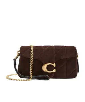 COACH Quilted Suede Cross-body Bag