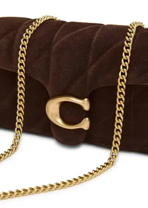 COACH Quilted Suede Cross-body Bag