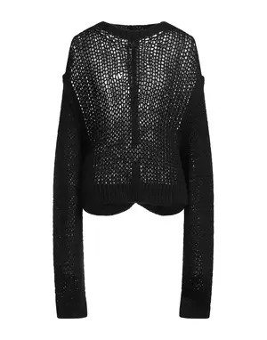 Rick Owens Round Neck Long Sleeve Knit Sweater