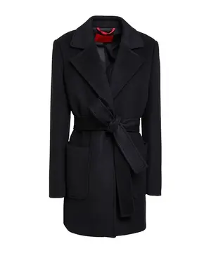 MAXCO. Max&co. Belted Long Sleeve Coat