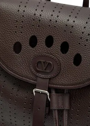 Valentino Garavani Antibes Perforated Leather Backpack