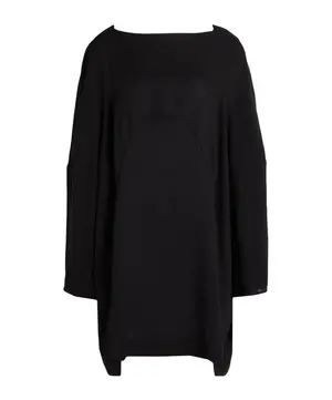 Rick Owens Solid Color Wool Dress - Black