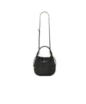Loewe Diamond Hobo Bag In Calfskin - Black