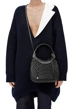 Loewe Diamond Hobo Bag In Calfskin