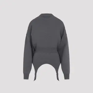 JEAN PAUL GAULTIER Mock Neck Long Sleeve Pullover
