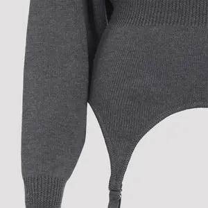 JEAN PAUL GAULTIER Mock Neck Long Sleeve Pullover