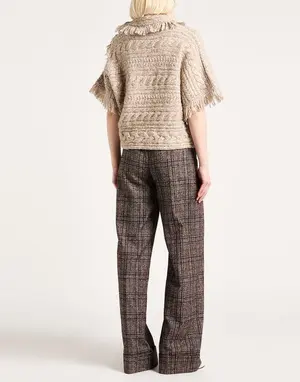 Isabel Marant Étoile Stylish Grey Cable Knit Sweater
