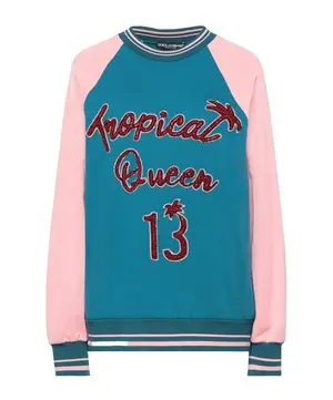 Dolce & Gabbana Two-tone Cotton Sweatshirt