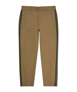 Moncler Logo-appliquéd Cotton-blend Chinos