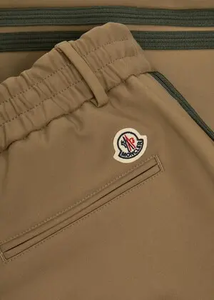 Moncler Logo-appliquéd Cotton-blend Chinos
