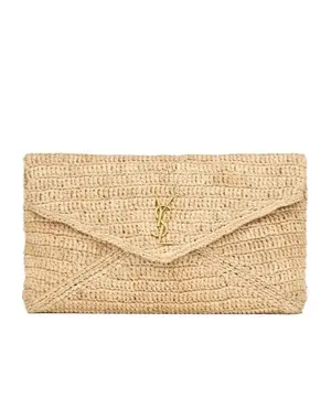 Saint Laurent Saint Laurent Cassandre Large Envelope Pouch Nude