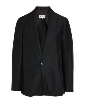 MAISON MARGIELA Cotton-blend Blazer - Black