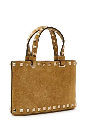 Valentino Garavani Rockstud Mini Suede Tote Bag