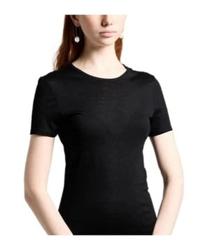 Saint Laurent Solid-color Wool T-shirt Dress