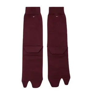 MAISON MARGIELA Ribbed-knit Wool-blend Socks - Brown