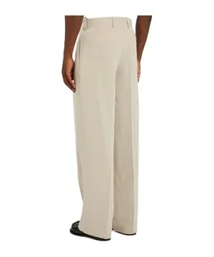 J.W.ANDERSON Pleated Wide-leg Linen-blend Trousers