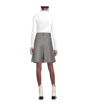 Brunello Cucinelli Houndstooth Split Crotch Skirt