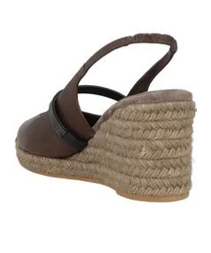 Brunello Cucinelli Two-color Spliced Fur Woven Shoes