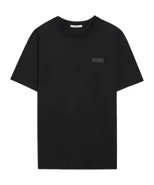 Givenchy Solid-color Short-sleeved T-shirt - Black