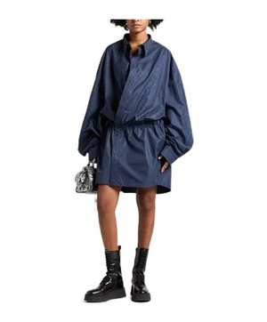 Balenciaga Solid Color Shirt Dress