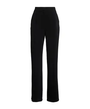 Max Mara Solid Stretch Wide-leg Trousers