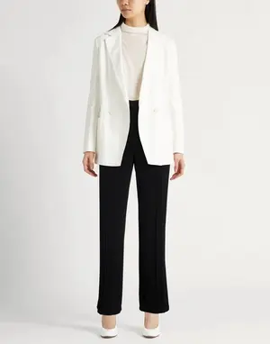 Max Mara Solid Stretch Wide-leg Trousers